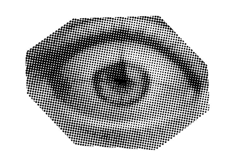 Punk Y2k Black and White Collage Elements. Scared Eye on White ...