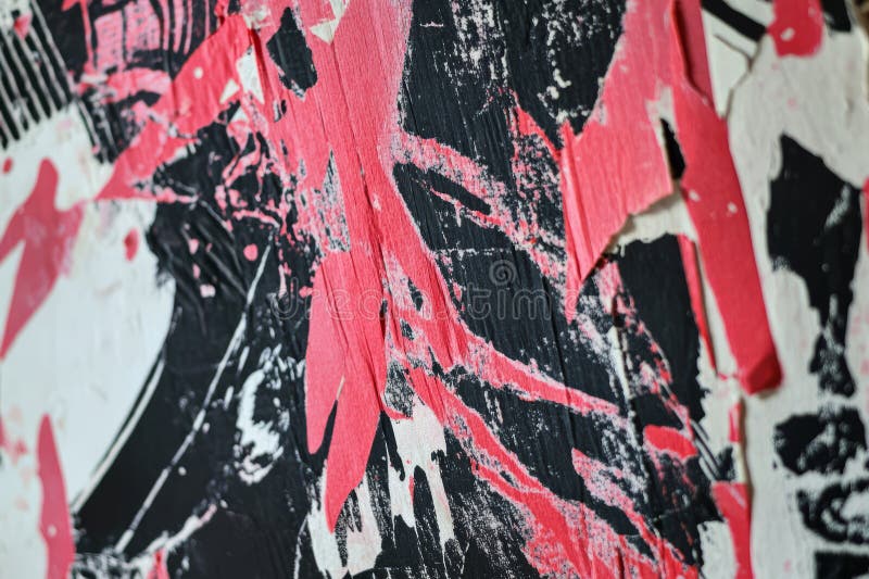 A Punk Zine-inspired Risograph Texture with Torn Paper Edges, Layered ...