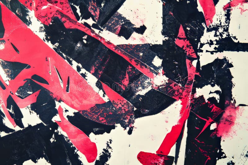 A Punk Zine-inspired Risograph Texture with Torn Paper Edges, Layered ...