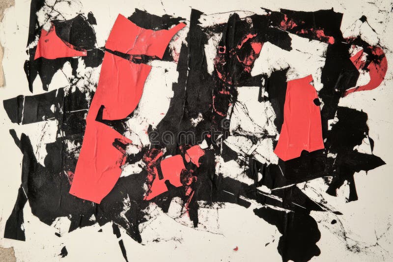 A Punk Zine-inspired Risograph Texture with Torn Paper Edges, Layered ...