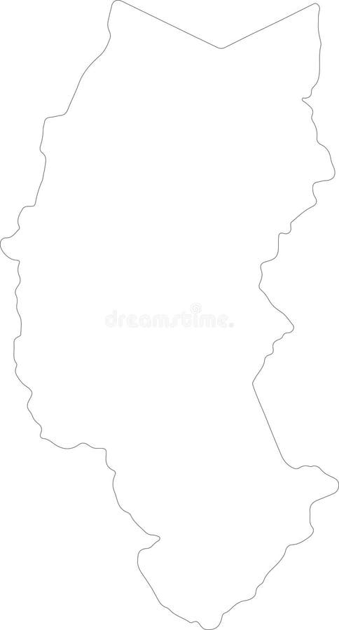 Puno Peru outline map stock illustration. Illustration of silhouette ...