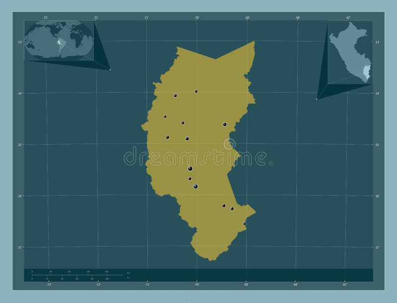 Puno, Peru. Solid. Major Cities Stock Illustration - Illustration of ...