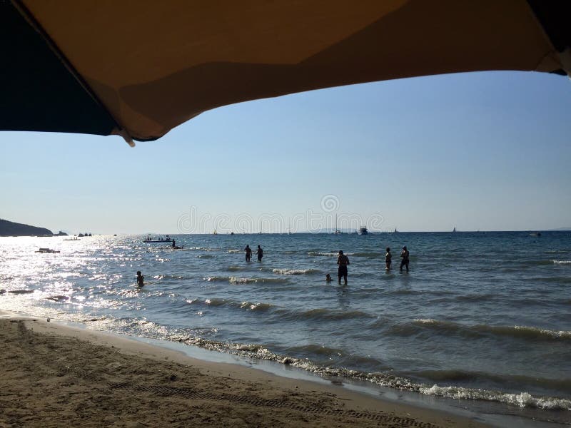 Punta Ala beach editorial stock photo. Image of scenics - 57010603