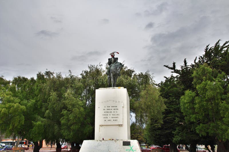 Punta Arenas, Patagonia, Chile - 21 Dec 2019. the Statue in Punta ...