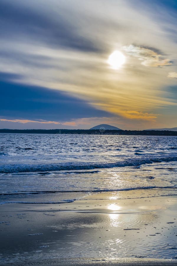 Punta Ballena Beach at Sunset Time, Uruguay Stock Image - Image of ...