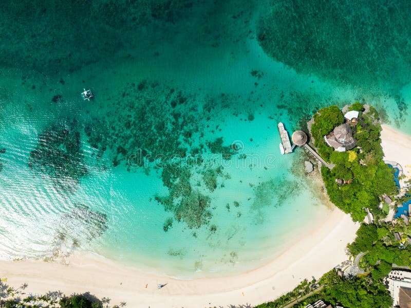 Punta Bunga Beach in Boracay, Philippines. Stock Photo - Image of shore ...