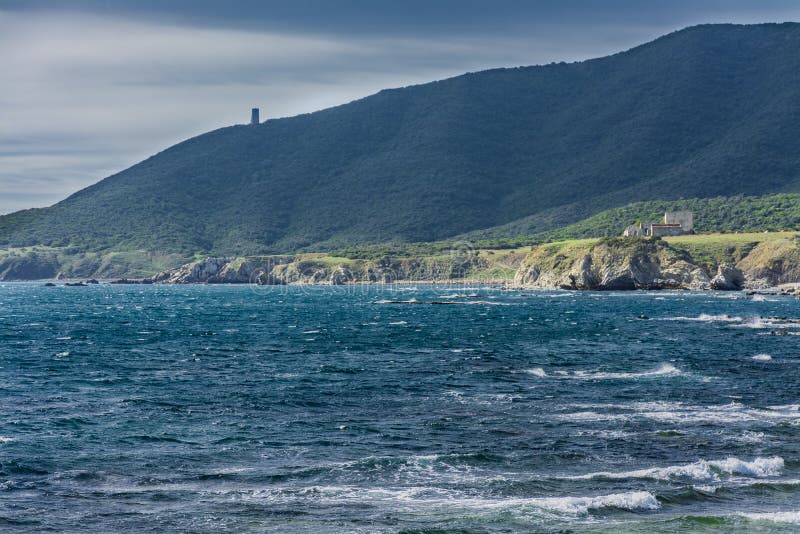 Punta Carnero Coast, Cadiz, Spain Stock Photo - Image of fraile ...