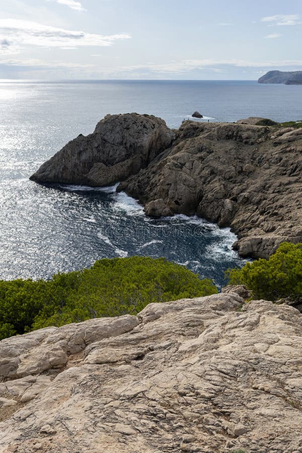 Punta de Capdepera stock photo. Image of horizon, coast - 163424692
