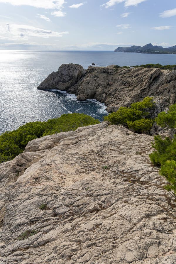 Punta de Capdepera stock photo. Image of palma, mountains - 163424642