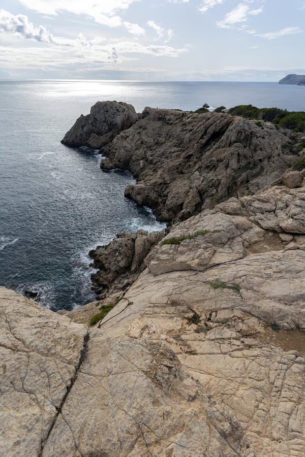 Punta de Capdepera stock image. Image of balearic, coast - 163424845