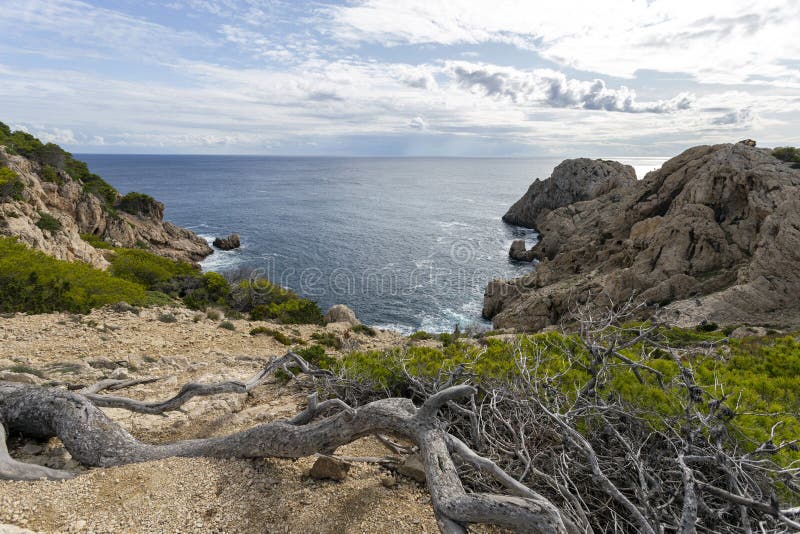 Punta de Capdepera stock image. Image of idyllic, destination - 163424847