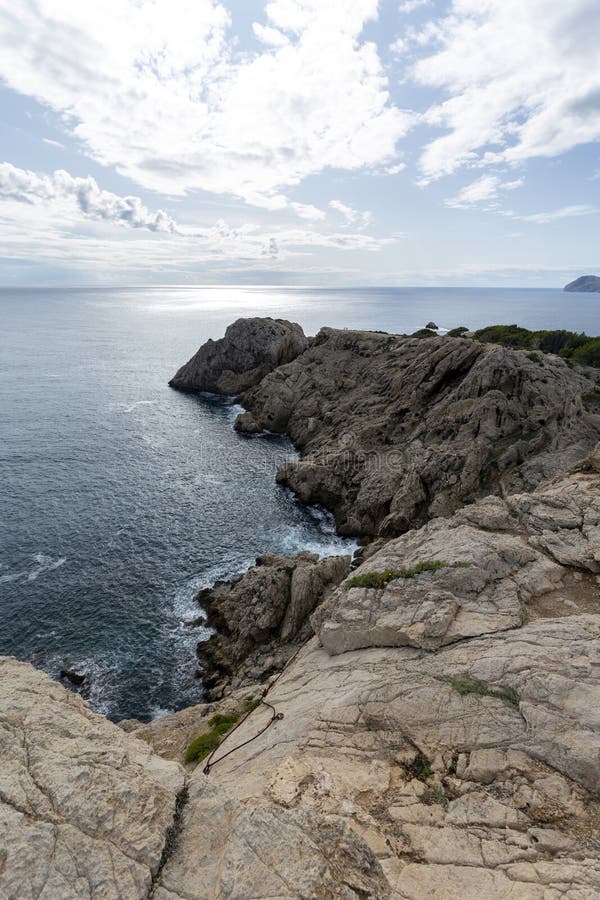 Punta de Capdepera stock image. Image of horizon, idyllic - 163424853