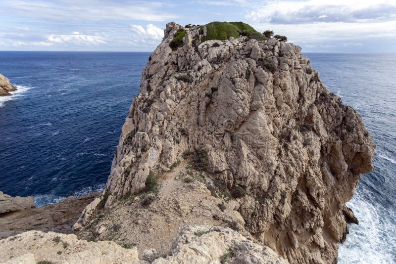Punta de Capdepera stock photo. Image of landscape, autumn - 163425254