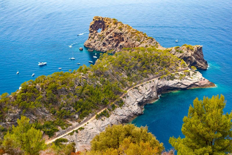 Punta De Sa Foradada, Mallorca, Spain Stock Image - Image of balearic ...