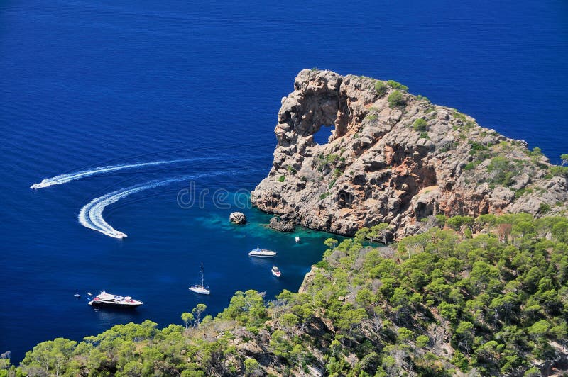 Punta De Sa Foradada, Mallorca, Spain Stock Image - Image of balearic ...