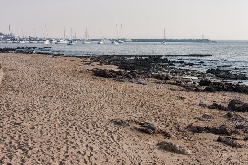 Punta Del Este Beach Uruguay Stock Photo - Image of boat, punta: 41807656