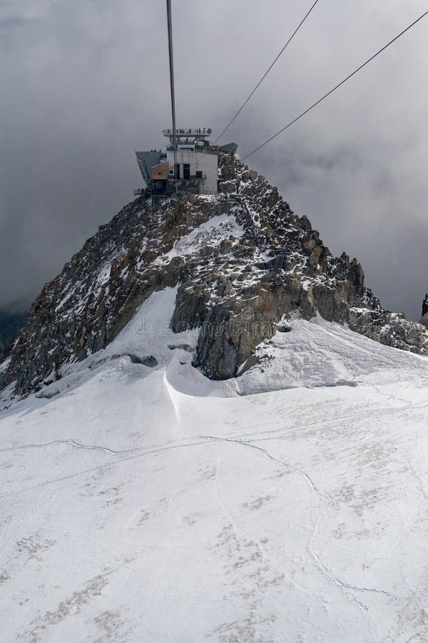 Punta Helbronner in the Italian Side of Mont Blanc Massif, the Highest ...
