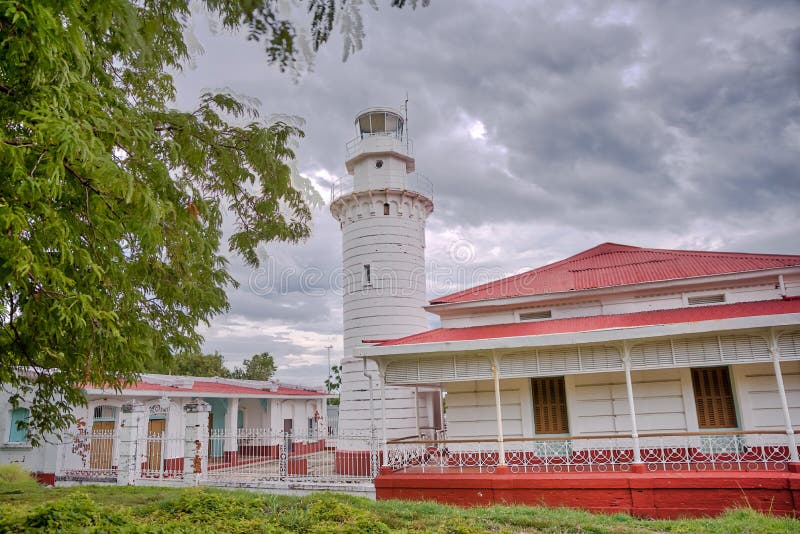 Punta Malabrigo Lighthouse, Lobo, Batangas, Philippines Stock Image ...