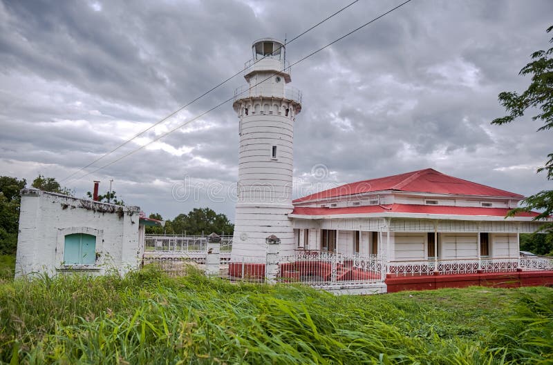 Punta Malabrigo Lighthouse, Lobo, Batangas, Philippines Stock Photo ...