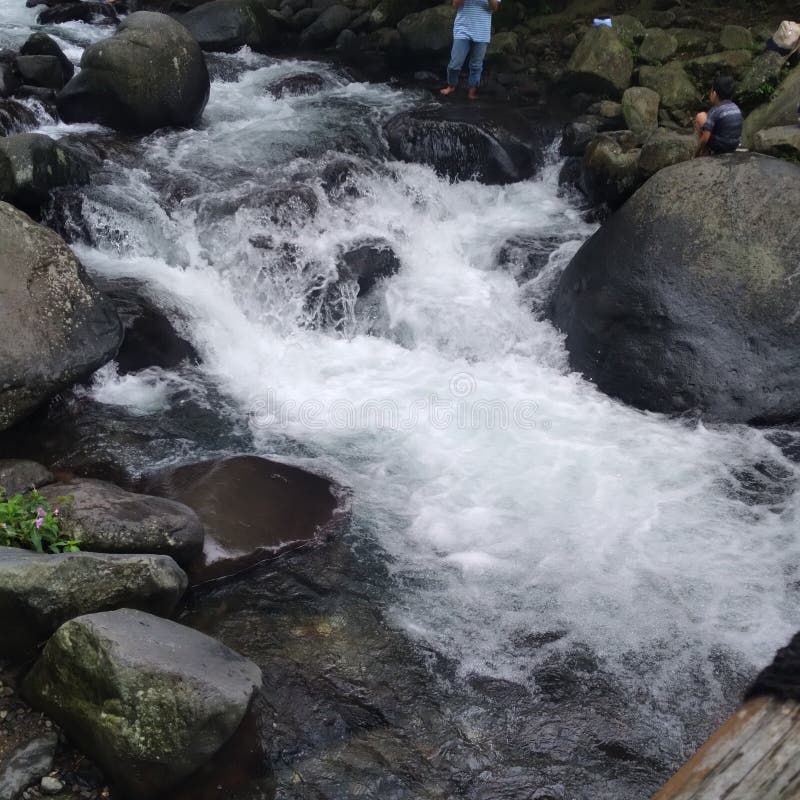 Puntang River at Banjaran West Java the Water so Clear Editorial Image ...