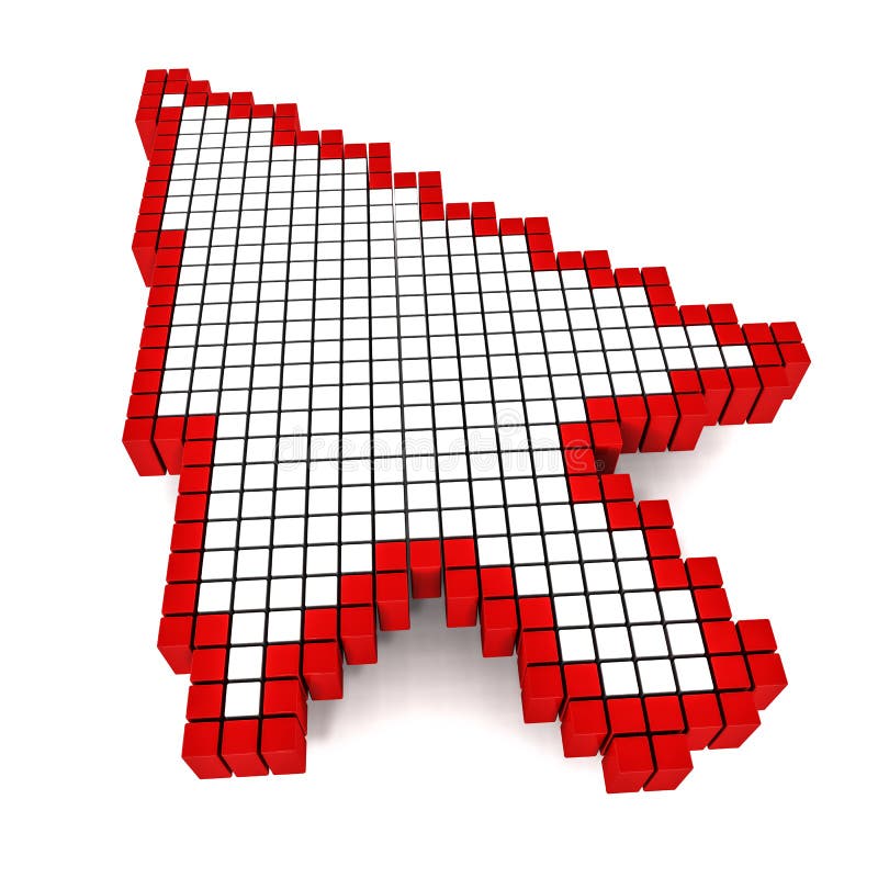 Pianura Del Puntatore Del Mouse Illustrazione di Stock - Illustrazione ...