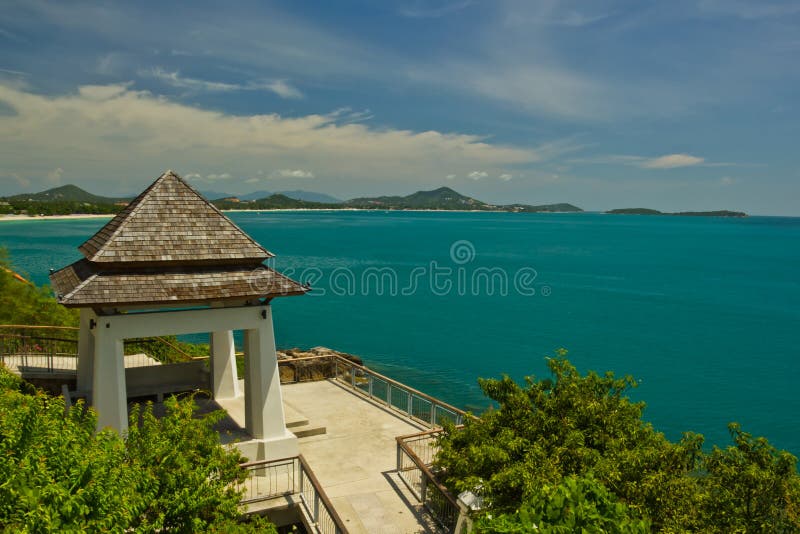 Punto De Vista En La Playa Del Samui Imagen de archivo - Imagen de ...