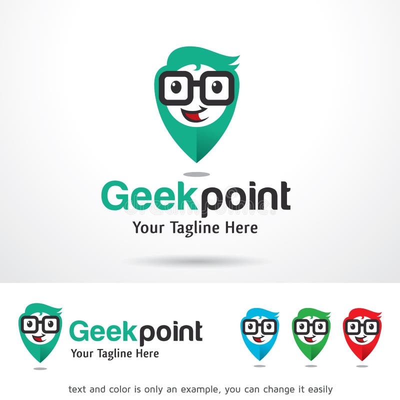 Punto Logo Template Design Vector Del Friki Ilustración del Vector ...