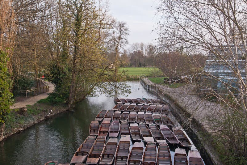 Punts on the river stock image. Image of oxfordshire - 44375501