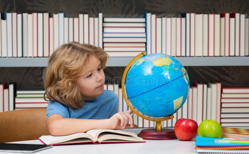Pupil, Nerd Schoolboy. School Boy with Laptop. School Kid Student ...