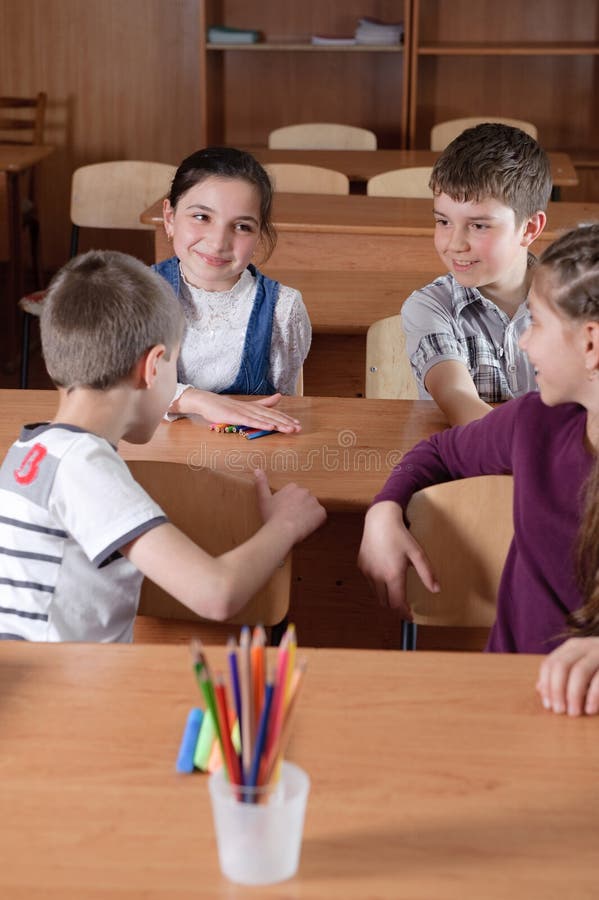 Classroom scene stock image. Image of pupil, sitting - 24820639