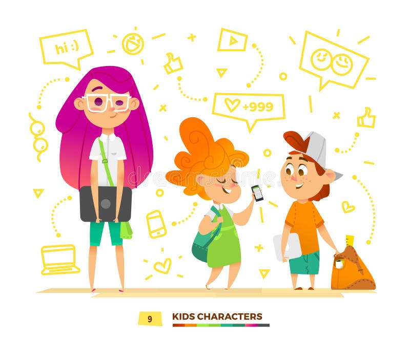 Pupils Communication Stock Illustrations – 508 Pupils Communication ...