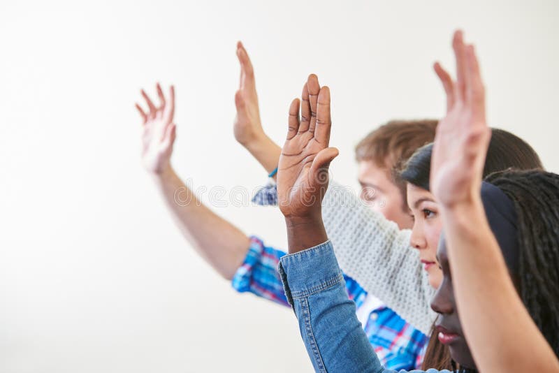 Students Participate in Class Stock Photo - Image of education ...