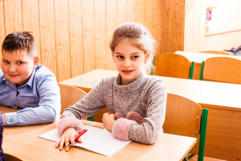 Pupils are Getting New Knowledge at the School Stock Photo - Image of ...