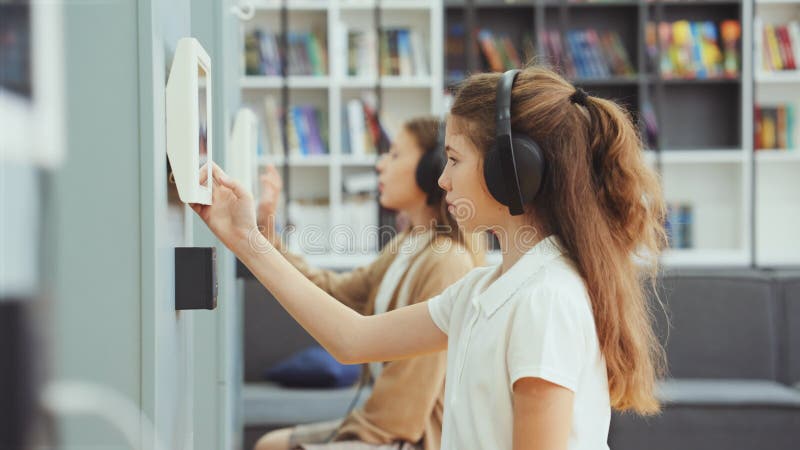 Pupils Using Modern Devices at School Stock Footage - Video of class ...