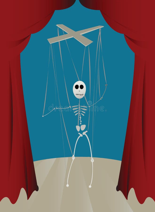 Puppet On String Manipulation Under Control Stock Illustration ...