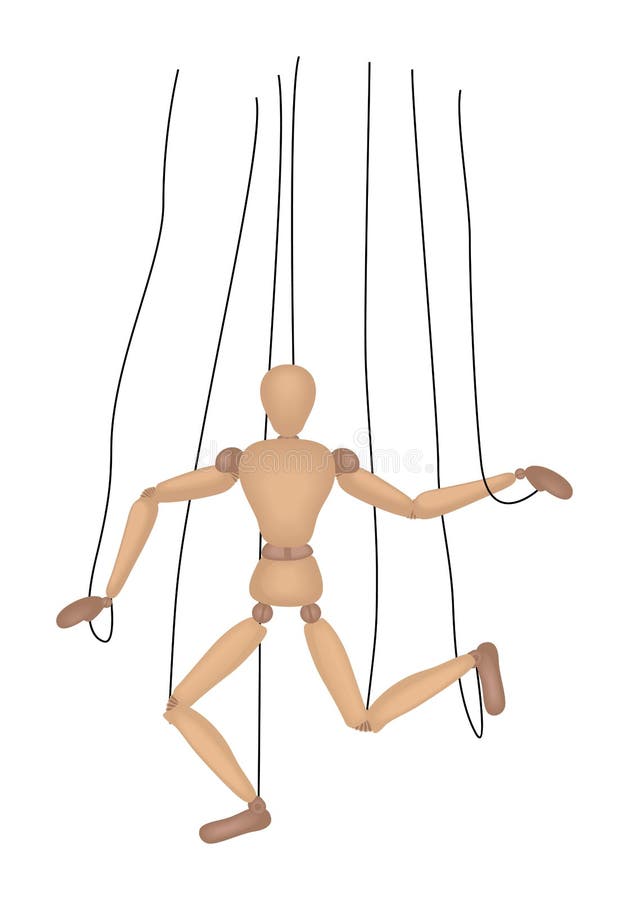 Master with puppet stock illustration. Illustration of domestic - 9445510