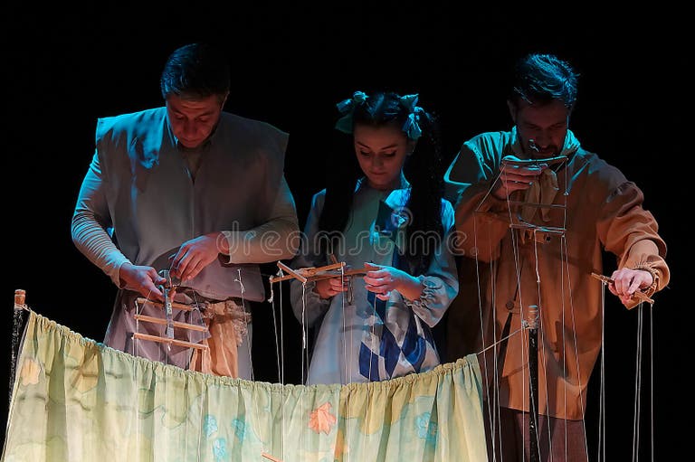 Puppet Artist Pulling the Ropes Editorial Stock Photo - Image of tale ...