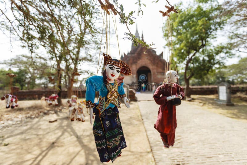 Puppet at Bagan, Myanmar editorial photography. Image of handicraft ...