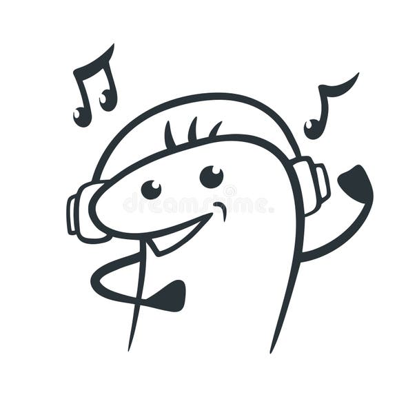 Puppet dancing draw stock vector. Illustration of meme - 352754765