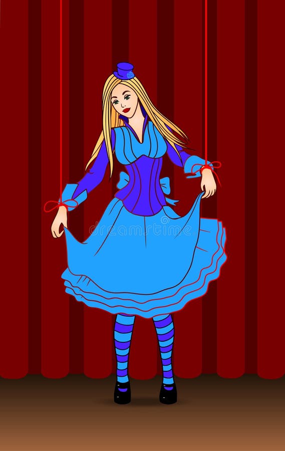 Puppet Stage Drawing Stock Illustrations – 176 Puppet Stage Drawing ...
