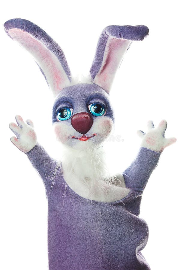 Puppet funny rabbit stock image. Image of spring, child - 22979137