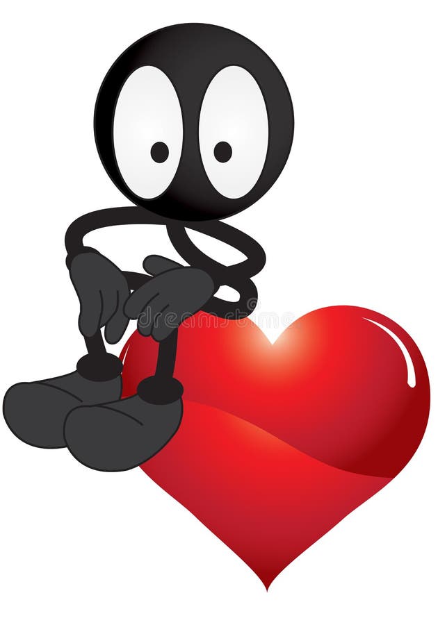 Puppet with heart stock vector. Illustration of lover - 22452158