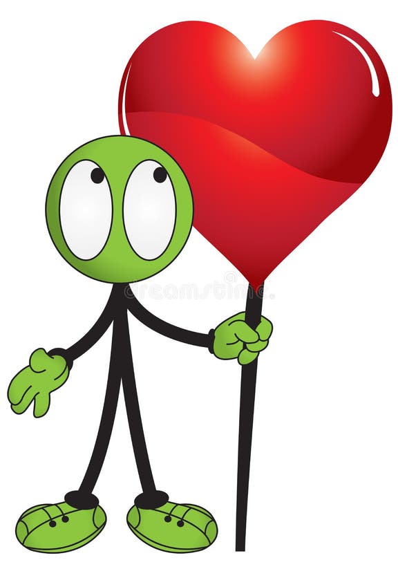 Puppet with heart stock illustration. Illustration of hearts - 23004816