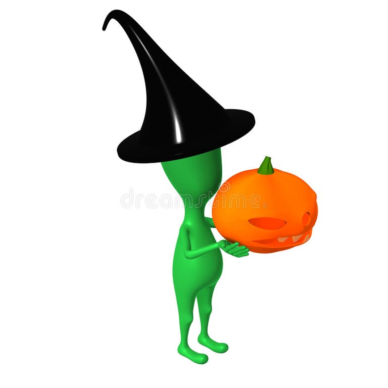 Puppet Hold on Hands Scary Pupkin Stock Illustration - Illustration of ...