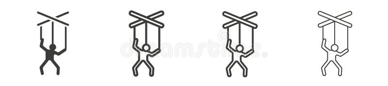 Puppet Icon Vector Set on White Background Stock Vector - Illustration ...