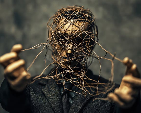 A Puppet with Its Strings Tangled in a Chaotic Knot, Representing ...