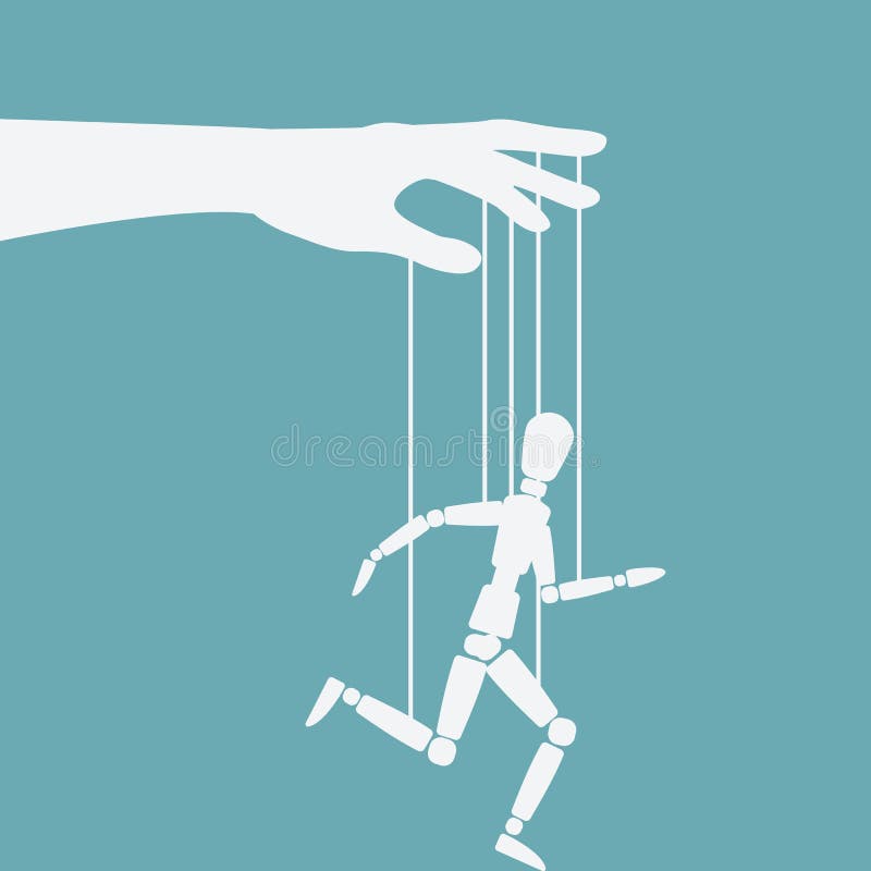 3d Puppet, Running Inside a Wheel Stock Illustration - Illustration of ...