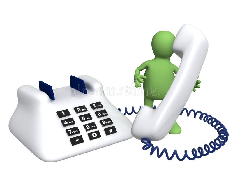 3d Green Puppet, Deciding, To Press What Button Stock Illustration ...