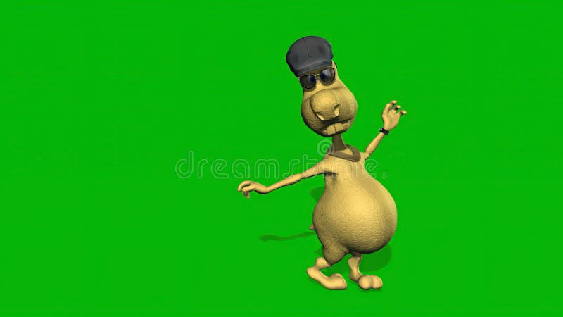 Puppet Pose in Front of the Mirror Isolated on Green Screen Stock ...