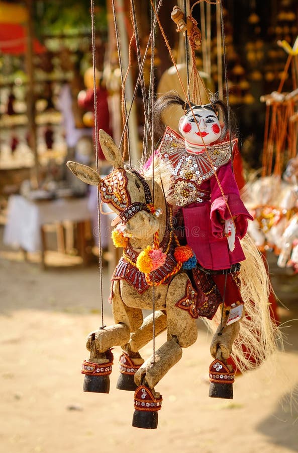 Myanmar Puppet Souvenir. Myanmar Traditional Toys/Dolls. Editorial ...